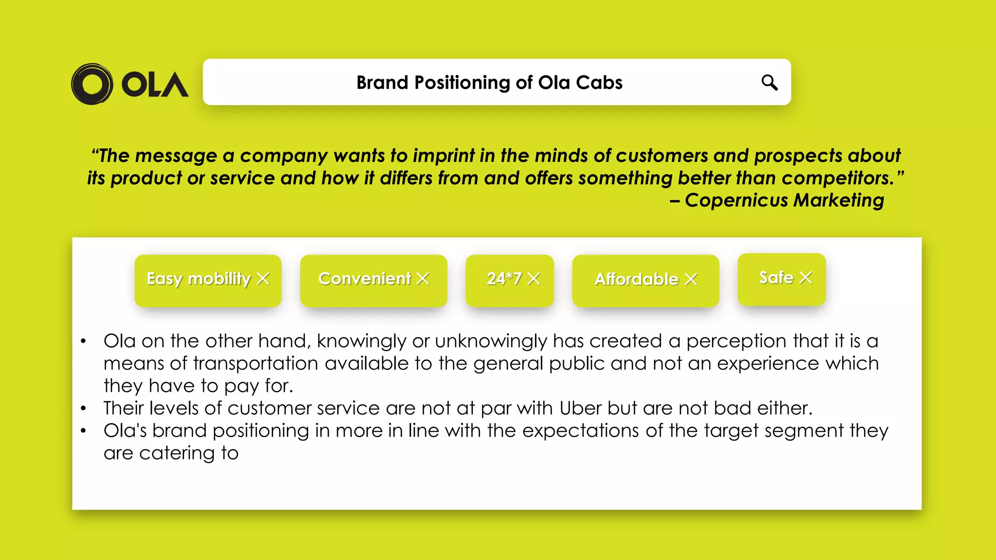 Ola Cabs | Product and Brand Management | PDF