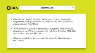 Ola Cabs | Product and Brand Management | PDF