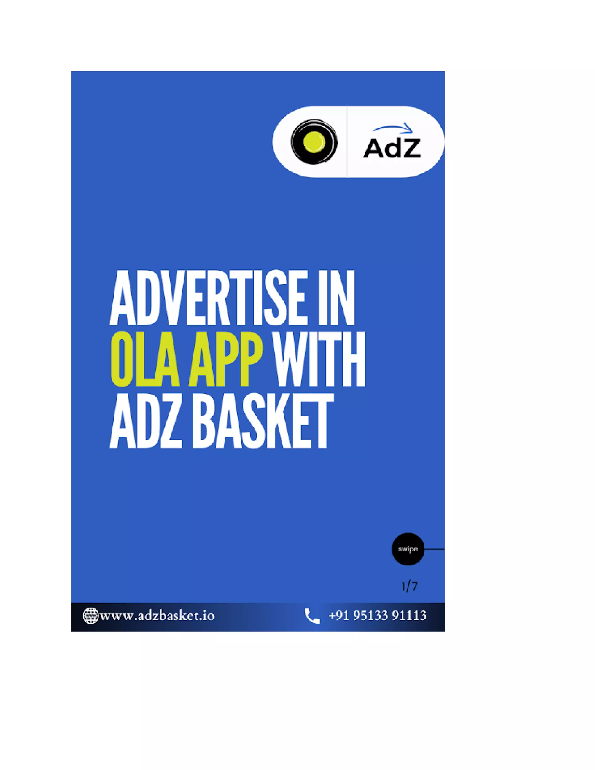 ola -in-app advertisement-AdZbasket | PDF