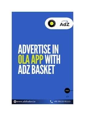ola -in-app advertisement-AdZbasket | PDF