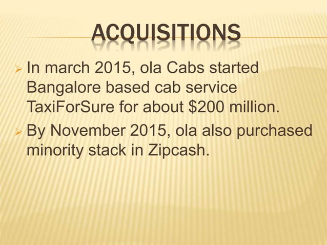 Ola cabs | PPTX