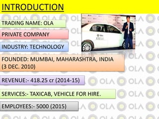 Ola cabs | PPTX