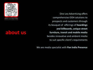 One Leo Advertising Company Profile | PPT