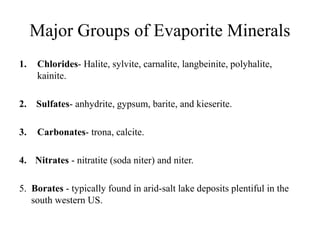 Oladimeji evaporite presentation | PPTX