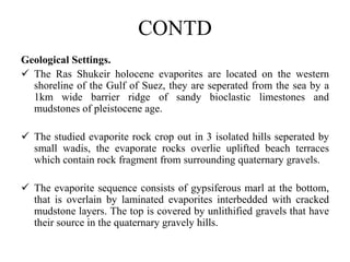 Oladimeji evaporite presentation | PPTX