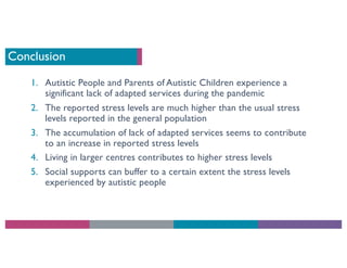 Community Supports for Autistic Persons and their Caregivers during the ...