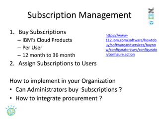 IBM Connections Cloud Administration | PPT