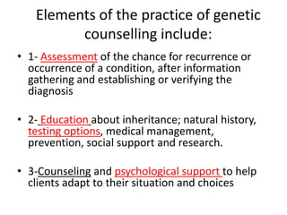 genetic counselling by OLAGBAYE B.ABEL