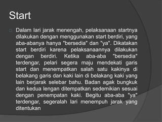 Olahraga Lari Jarak Menengah | PPTX