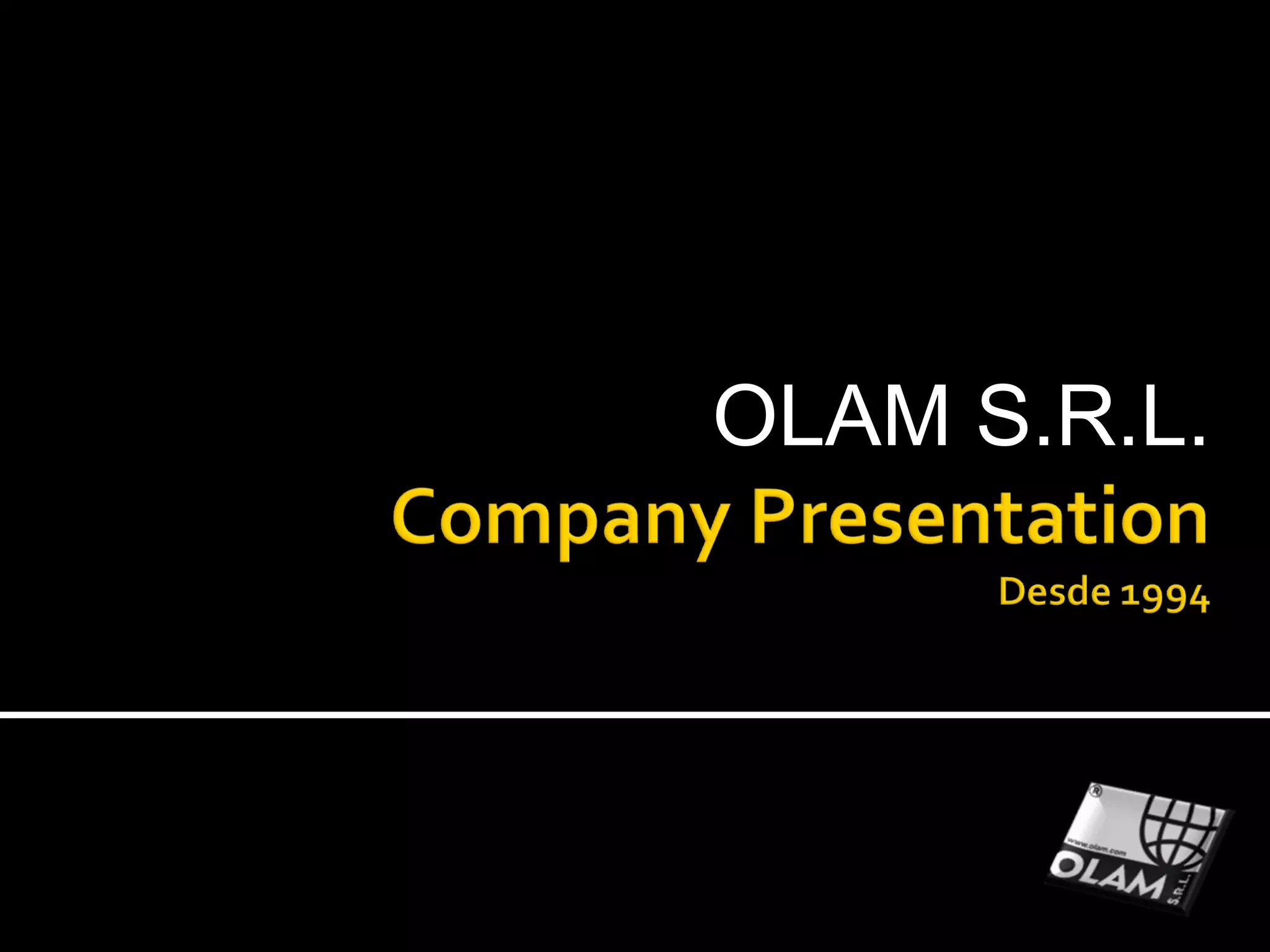 Olam Company Presentation | PPT