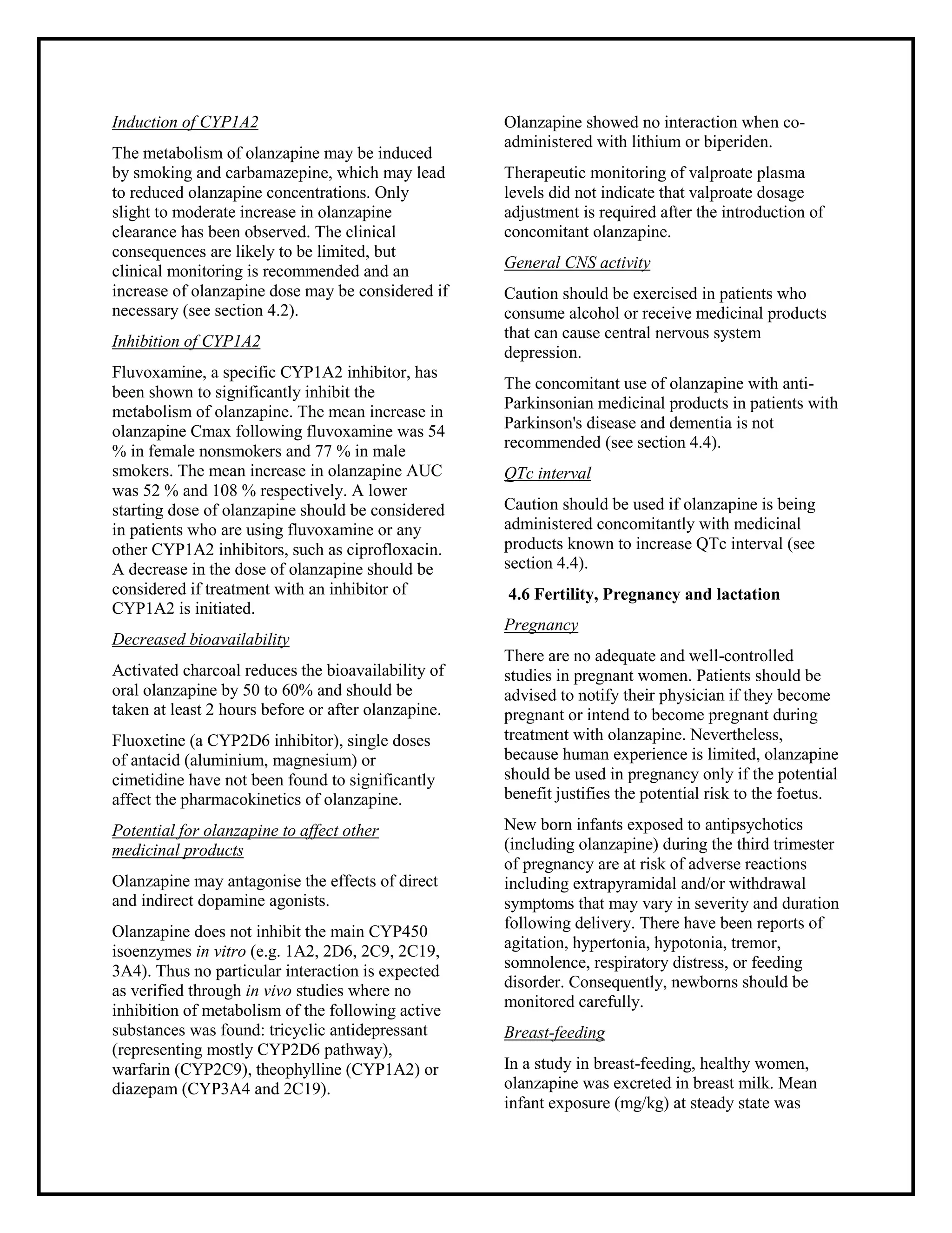 Olanzapine 10mg tablets smpc taj pharmaceuticals | PDF