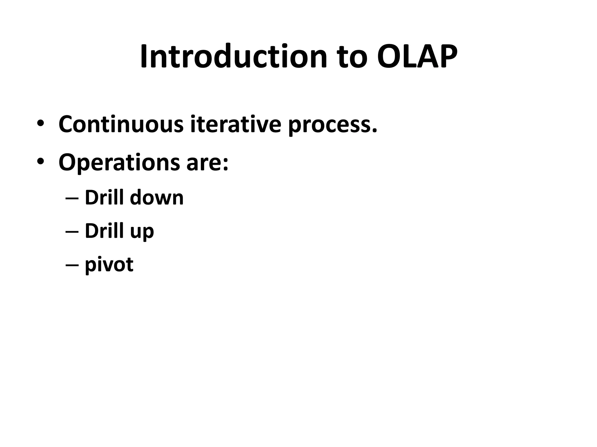 OLAP | PPTX | Databases | Computer Software and Applications