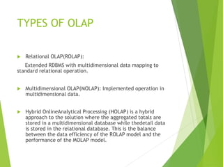 Olap, expert system, data visualisation | PPT