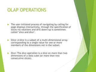 Olap, expert system, data visualisation | PPT