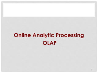 OLAP IN DATA MINING | PDF