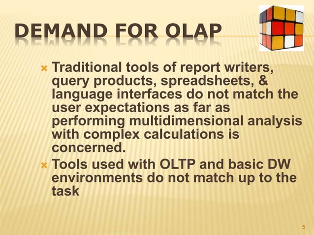 OLAP Basics and Fundamentals by Bharat Kalia | PPTX | Databases | Computer Software and Applications