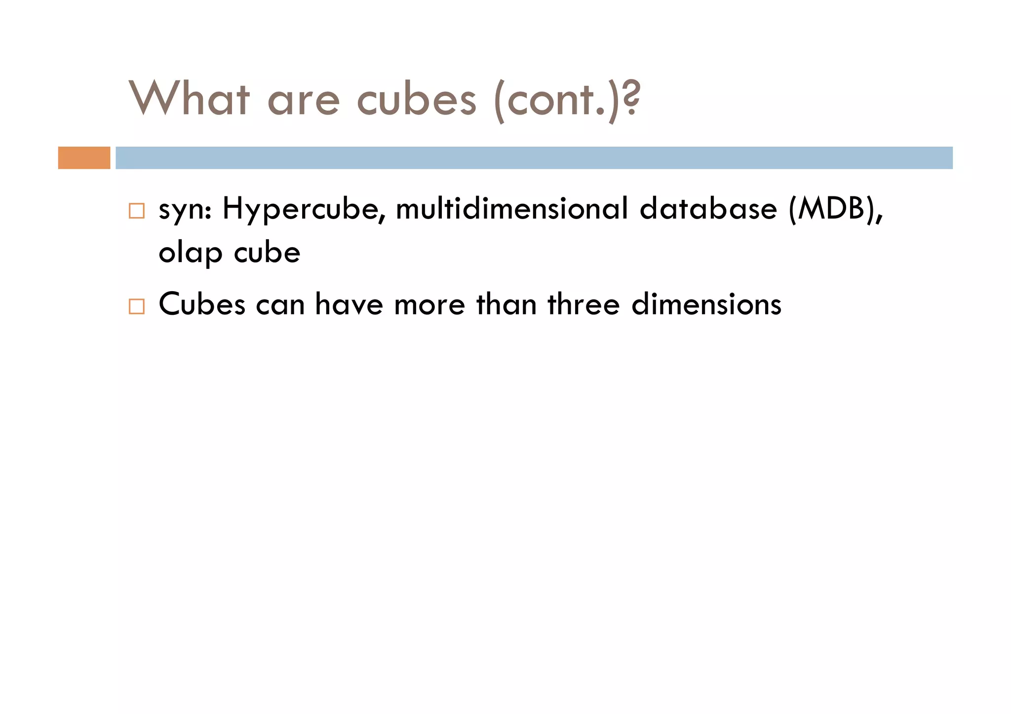 Olap Cube Design | PDF