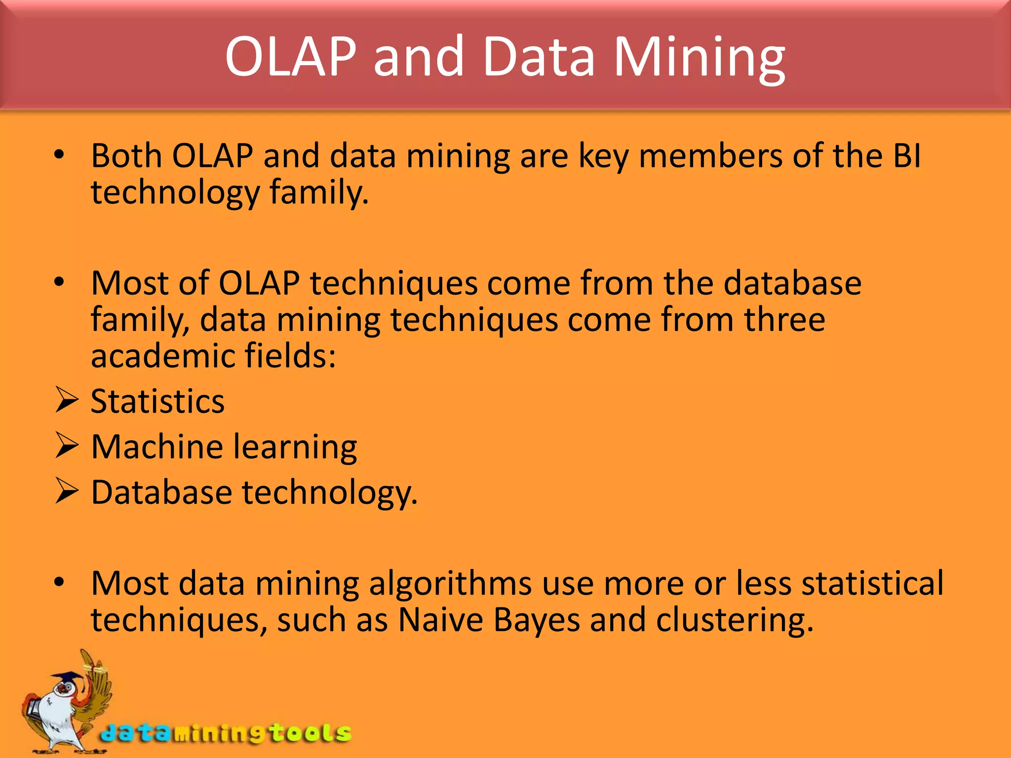 MS SQL SERVER: Olap cubes and data mining | PPT