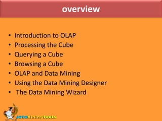 MS SQL SERVER: Olap cubes and data mining | PPT