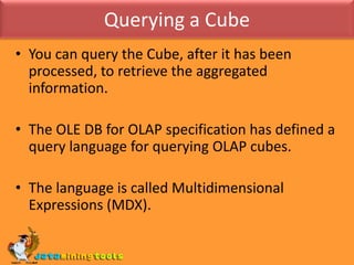 MS SQL SERVER: Olap cubes and data mining | PPT