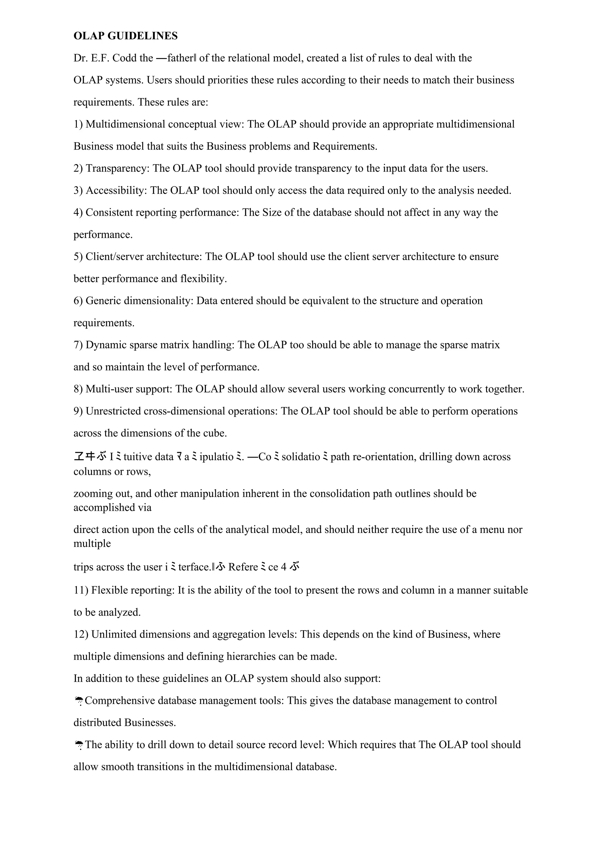 OLAP GUIDELINES Data Warehousing and its Operations | DOCX