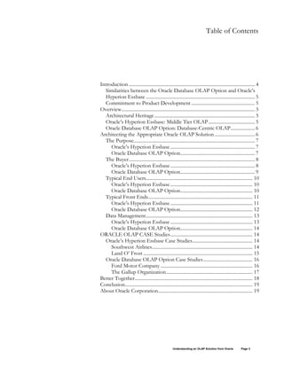 Olapin oracle | PDF