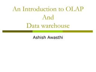 Olap introduction | PPT