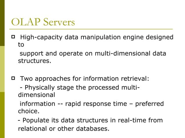 Olap introduction | PPT