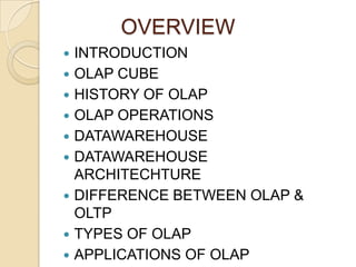 OLAP & Data Warehouse | PPT