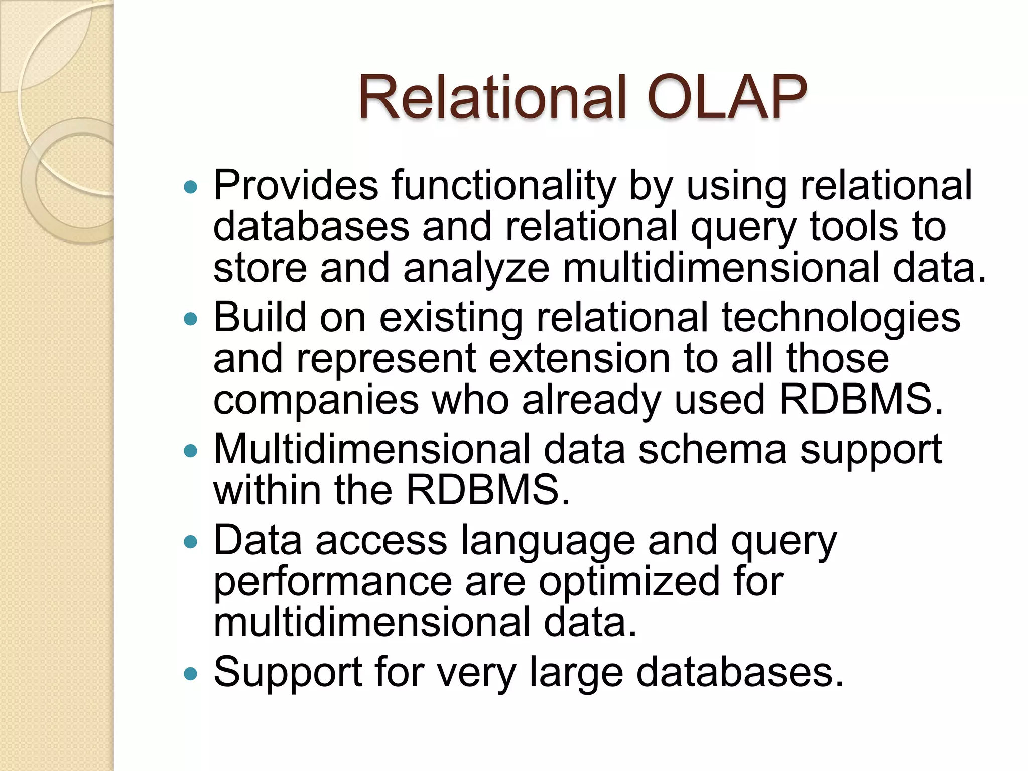 OLAP & DATA WAREHOUSE | PPTX