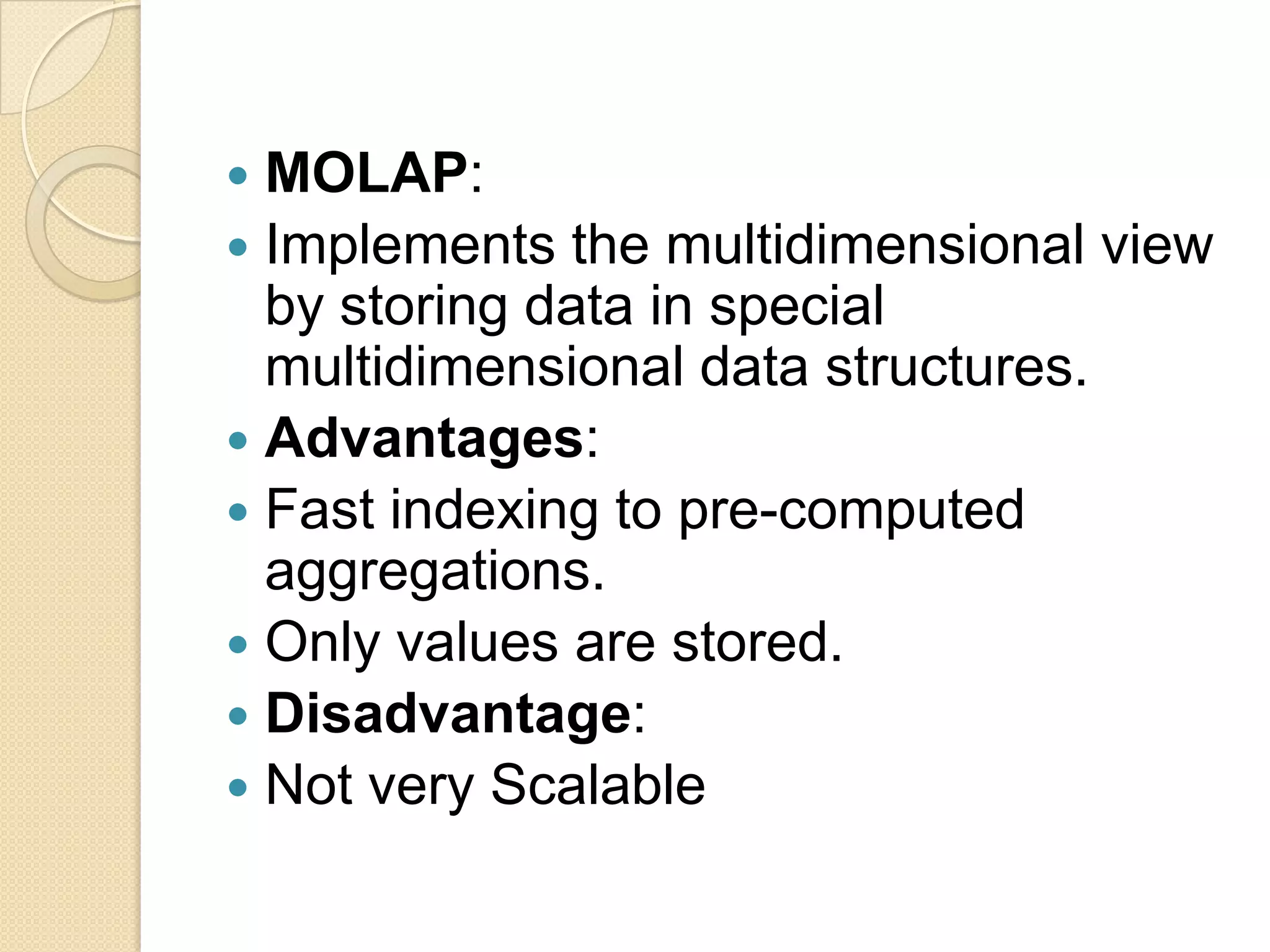 OLAP & DATA WAREHOUSE | PPTX