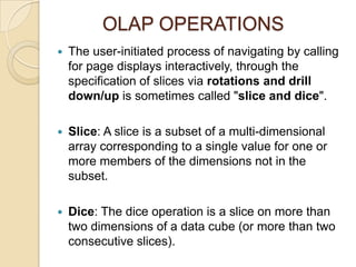 OLAP & DATA WAREHOUSE | PPTX