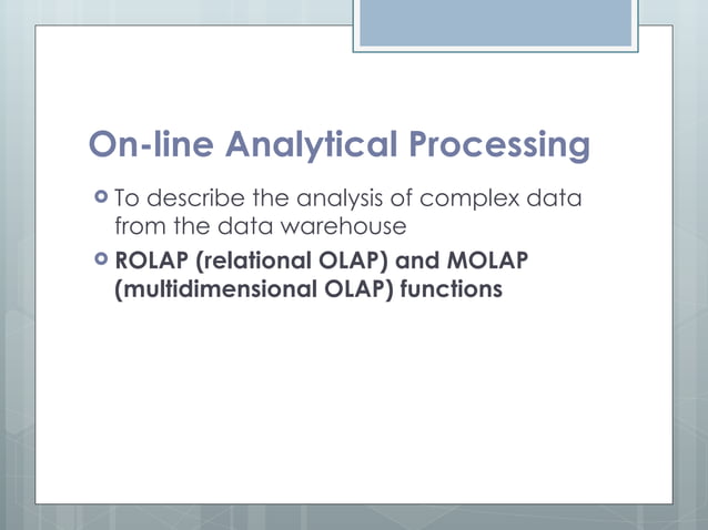 Olap, oltp and data mining | PPT | Databases | Computer Software and Applications