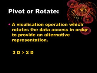 Olap operations | PPT