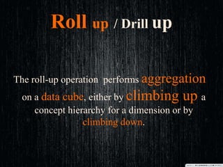 Olap operations | PPTX