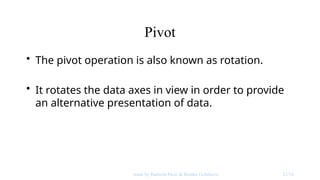 OLAP operations in Data warehousing.pptx
