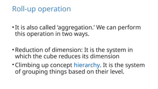 OLAP operations in Data warehousing.pptx