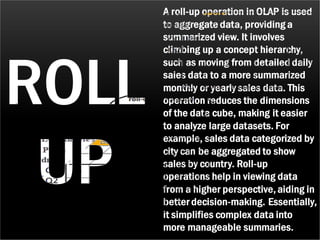 Mastering OLAP Operations: A Deep Dive | PPTX