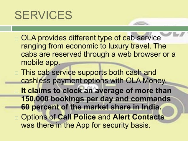 Ola presentation | PPTX