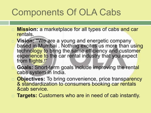 Ola presentation | PPTX