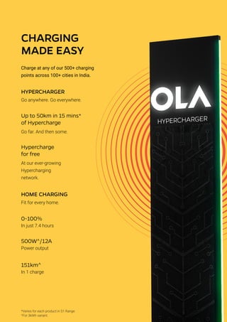 Ola s1-x Electric Scooter Brochure | PDF