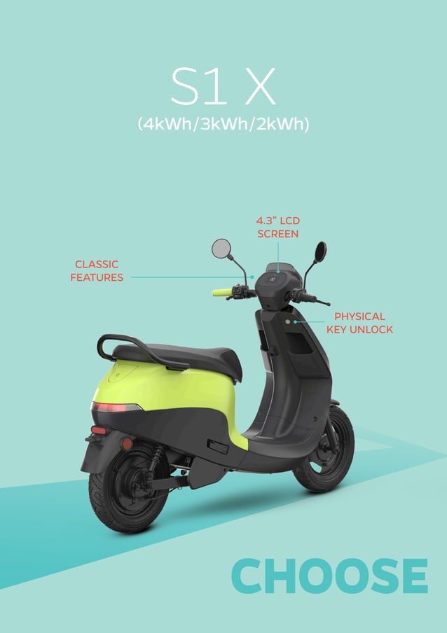Ola s1-x Electric Scooter Brochure | PDF | Consumer Electronics ...