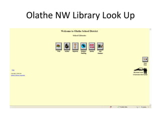 Olathe nw library look up | PPT