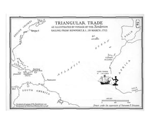 Triangular Trade Blank Map