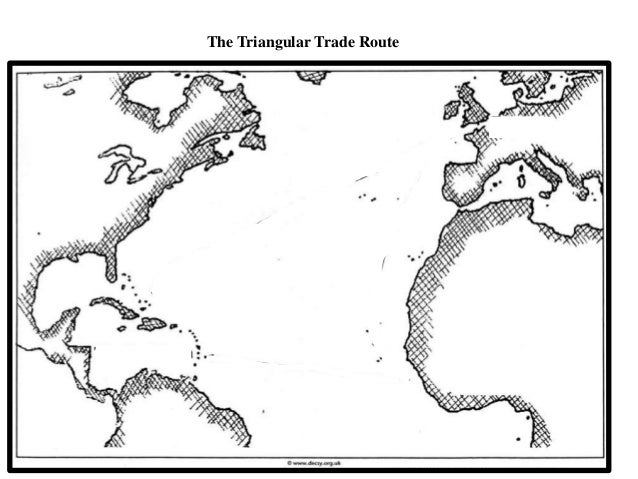 Triangular Trade Blank Map