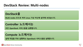 OpenStack DevStack Install - 2부 (Multi-nodes) | PDF