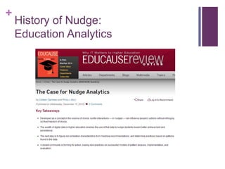 Nudging Students to Success in Higher Education | PPTX | Educational ...