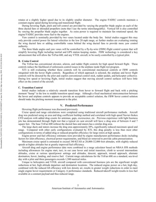 Olcott, d. d. (2016). tri fan vtol conceptual design. 16th aiaa ...