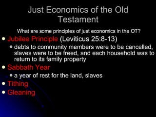 Old Testament Foundations Of Justice | PPT