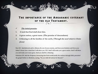 Old Testament The Abrahamic And Mosaic Covenants | PPTX